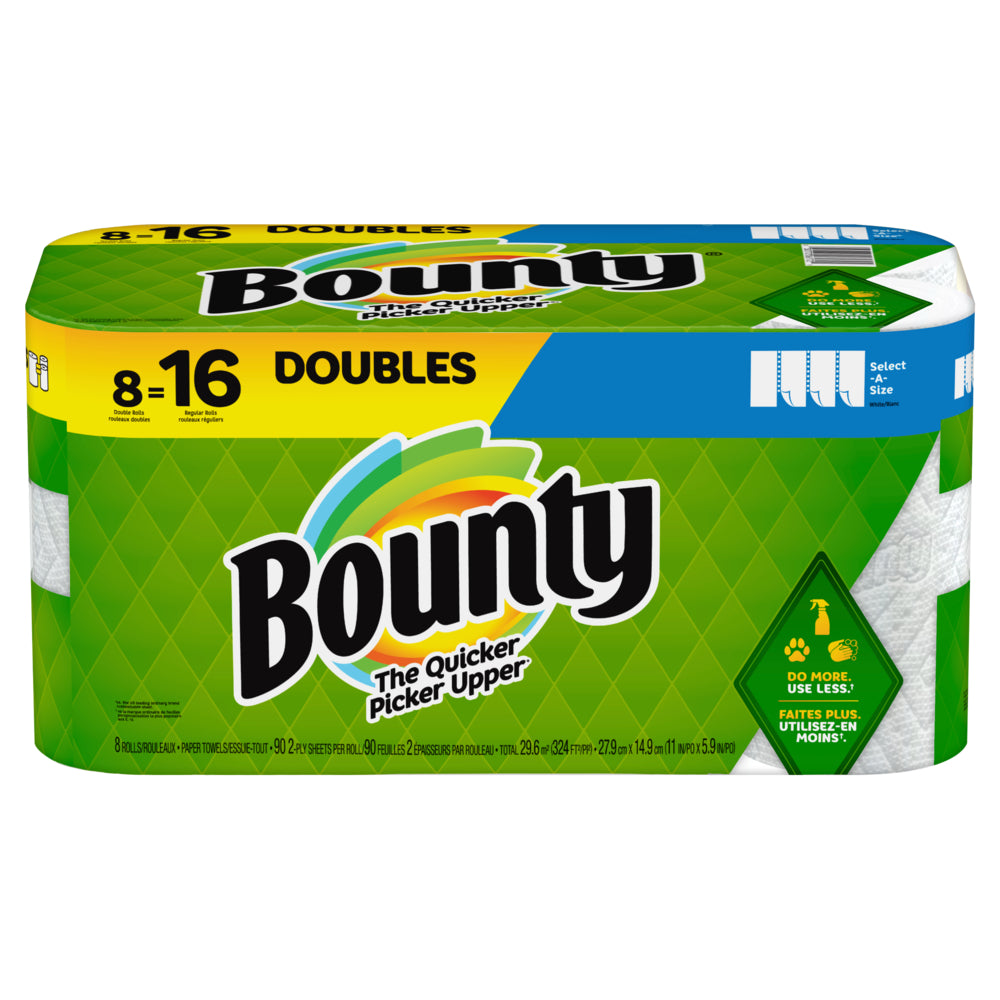 Bounty Select-A-Size Double Roll Paper Towels - White - 8 Pack | staples.ca