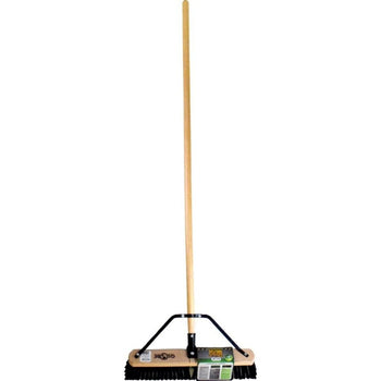 Globe 18" Wood Block Contractor Beast Push Broom, Medium Head ...