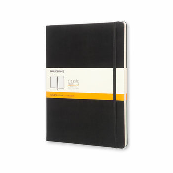 Moleskine Classic Black Soft Cover Extra Large Ruled Notebook, 7-1/2" x ...