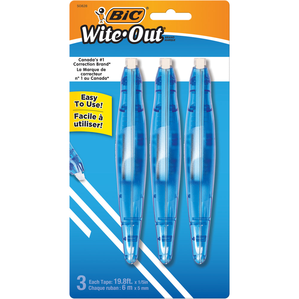BIC Wite-Out Exact Liner, White, 3 Pack | staples.ca