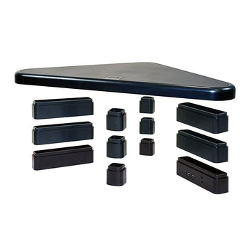 DAC MP-214 Height-Adjustable Corner Monitor Riser/Stand with 2-USB ...