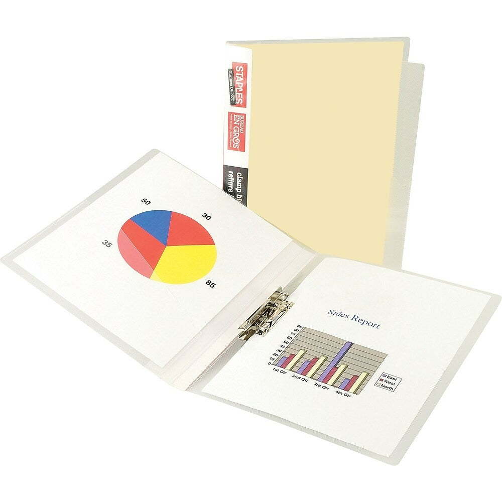 Staples Clamp Binder - Clear | staples.ca