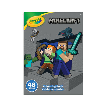 Crayola Colouring Book - 48 Page - Minecraft | staples.ca