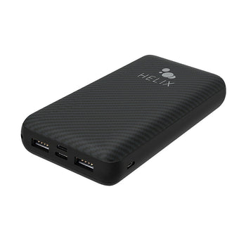 Helix TurboVolt+ 20,000 mAh Power Bank with USB-A and USB-C Ports ...