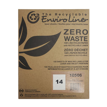 Labelcraft Products Zero Waste Labels - 4" x 1.33" - 2100 Labels ...
