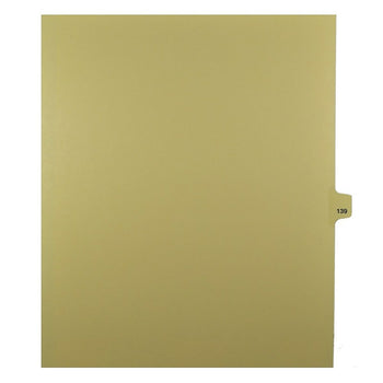 Mark Maker Legal Exhibit Index Tab Buff Single Tabs, 1/25th Cut, Letter ...