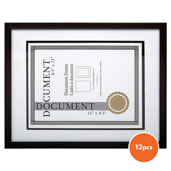 Office Works Document Frame, Black Wood, 12 Pieces | staples.ca
