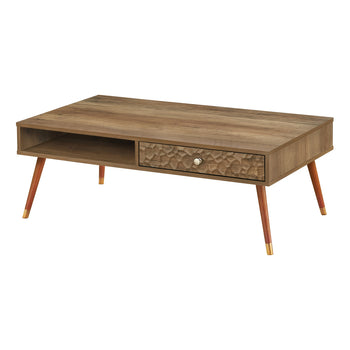Monarch Specialties 2836 Coffee Table - Walnut Mid-Century With A ...