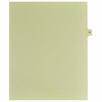 Mark Maker Legal Exhibit Index Tab Buff Single Tabs, 1/15th Cut, Letter ...