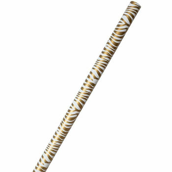 JAM Paper Gift Wrap - Zebra Print Wrapping Paper - 50 Sq Ft Total ...