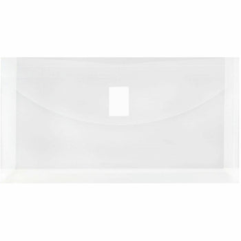 JAM Paper Plastic Envelopes with Hook & Loop #10 Booklet Wallet - 5.25 ...