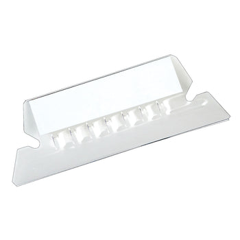 Pendaflex Flexible Plastic Folder Tabs - 2" - 1/5 Cut - Clear - 25 Pack ...