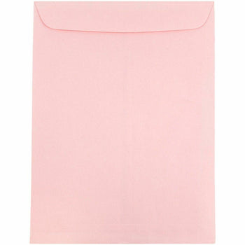 JAM Paper Open End Catalog Envelopes - 9" x 12" - Baby Pink - 100 Pack ...