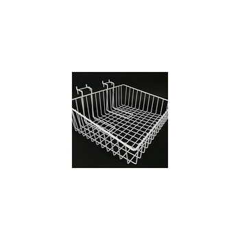 Wamaco Slanted Slatwall/Gridwall Wire Basket - 15"W x 12"D x 5"H ...
