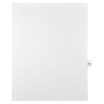 Mark Maker Legal Exhibit Index Tab White Single Tabs, 1/15th Cut ...