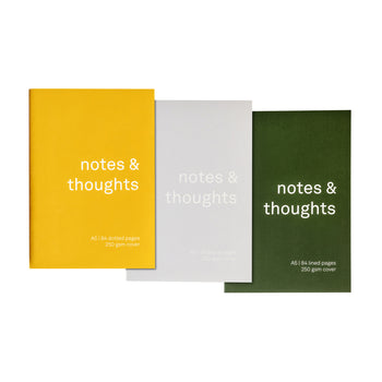Gry Mattr Soft Cover Notebooks - Assorted Colours - 3 Pack | staples.ca